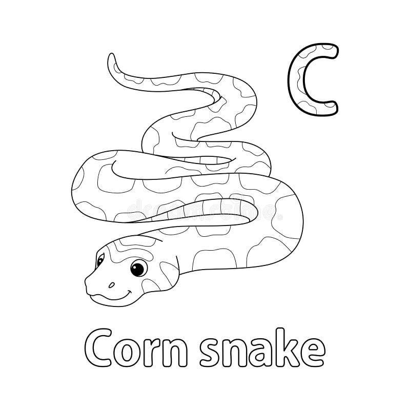 Snake Alphabet ABC Coloring Page S Stock Vector - Illustration of ...