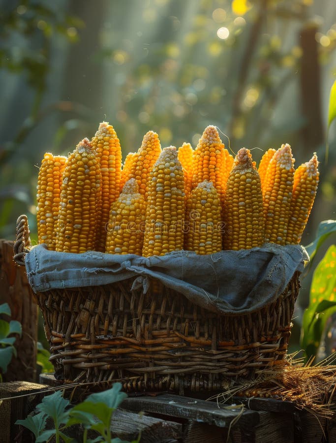 Corn is Staple Food in Many Countries Around the World Stock Photo ...