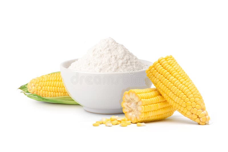 Corn Starch with Fresh Corn Stock Photo - Image of ceramic, cornflour ...
