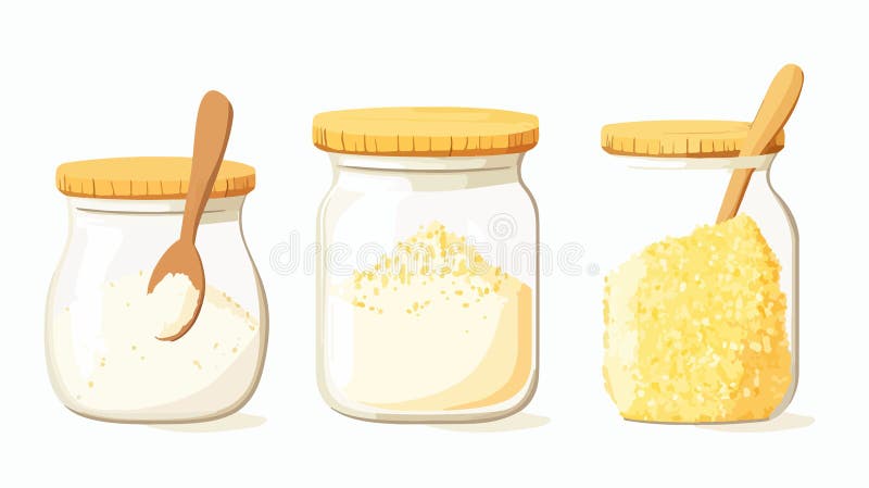 Corn Starch in Glass Jar - Essential Baking Ingredient Presentation ...