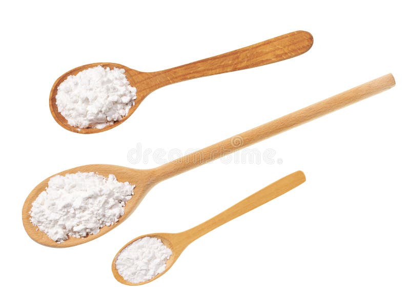 Background of Cornstarch Powder Texture Close-up. Top View Stock Photo ...