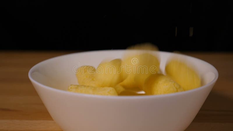 Corn Sticks Falling into a Plate Stock Video - Video of heap, sugar ...