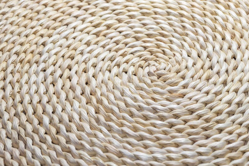 Corn Straw Round-shaped Coaster. Natural Raw Material As Background ...