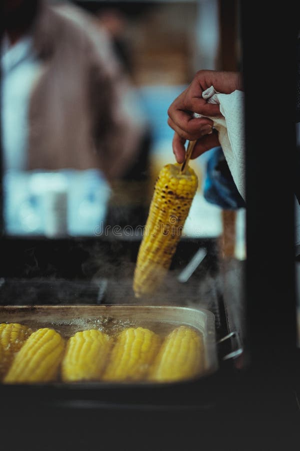 Corn Street Food stock photo. Image of yellow, urban - 103510620