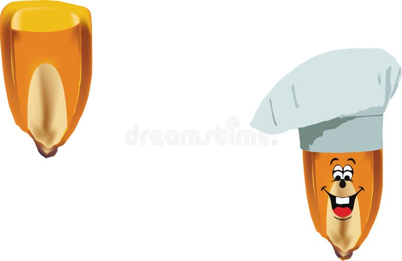 Corn of Sun-ripened Maize and Comic Strip Stock Vector - Illustration ...