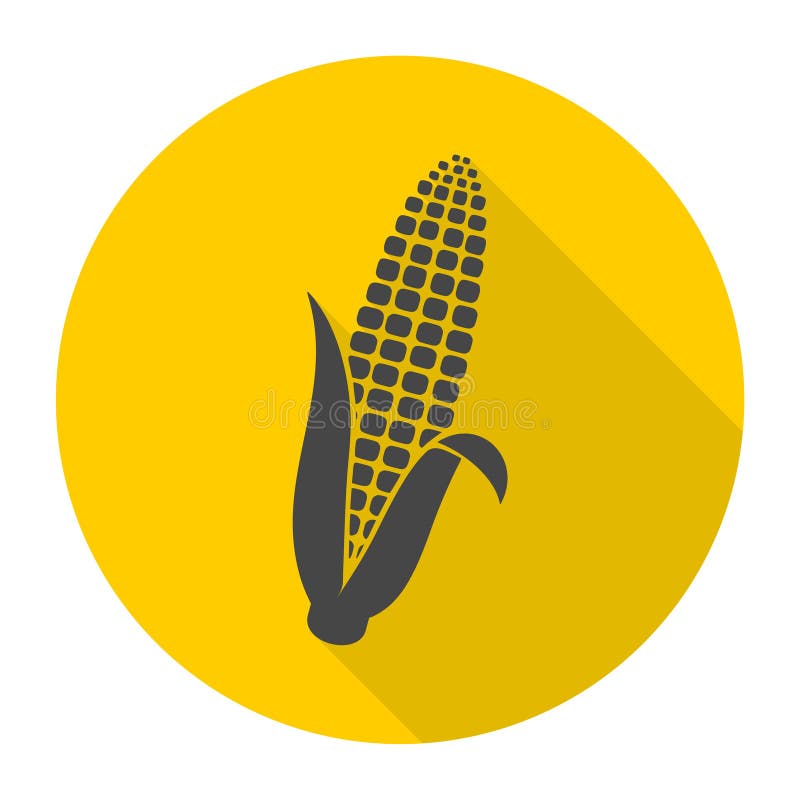 Corn symbol icon stock vector. Illustration of agriculture - 86480578