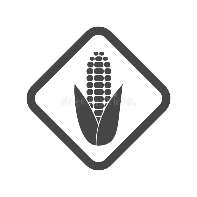 Corn symbol icon stock vector. Illustration of crop - 121926523