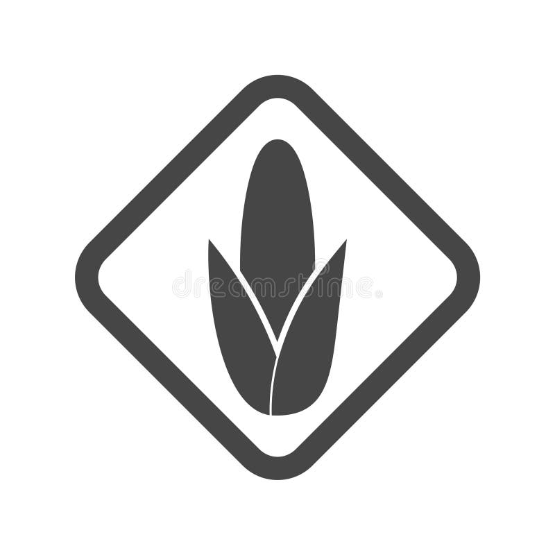 Corn symbol icon stock vector. Illustration of food - 121926457