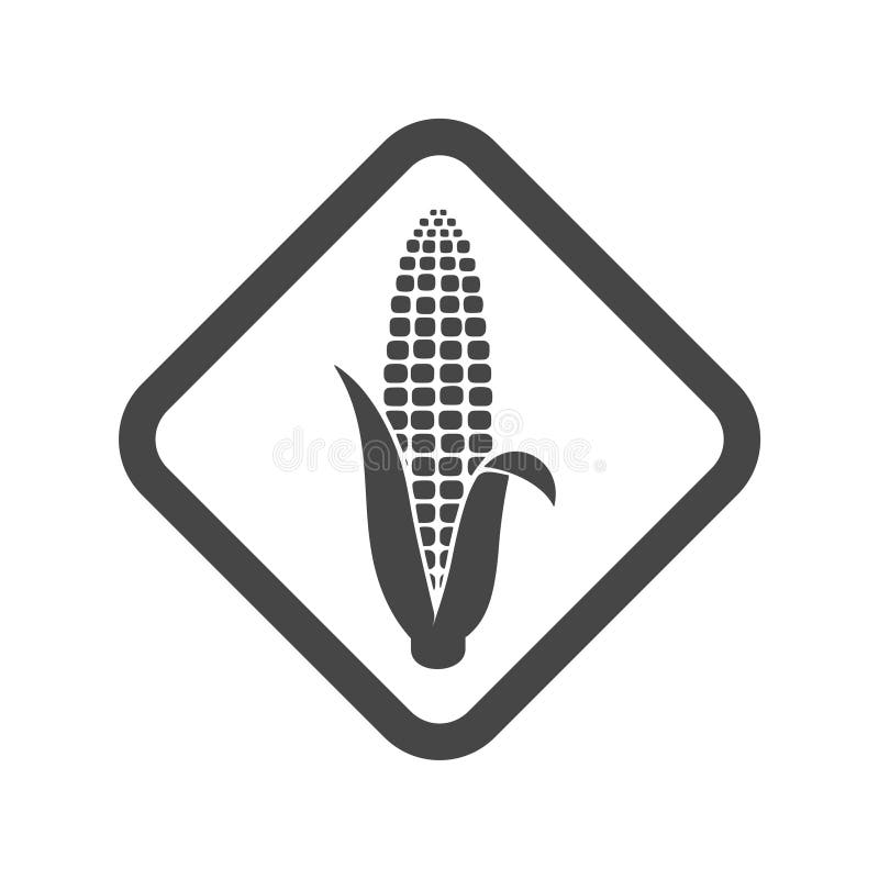 Corn symbol icon stock vector. Illustration of agriculture - 86480578