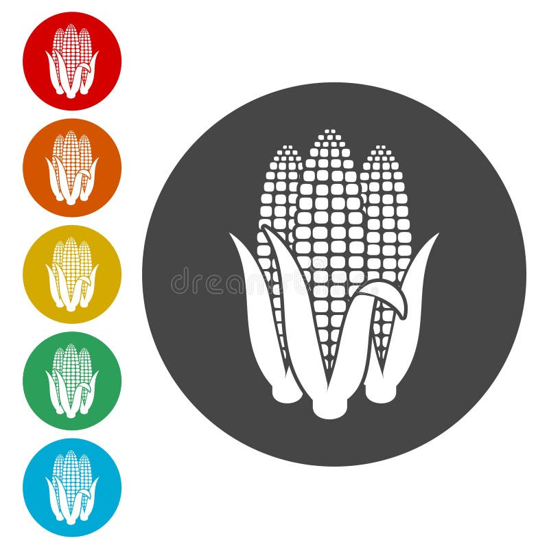 Corn symbol icon stock vector. Illustration of agriculture - 86480578