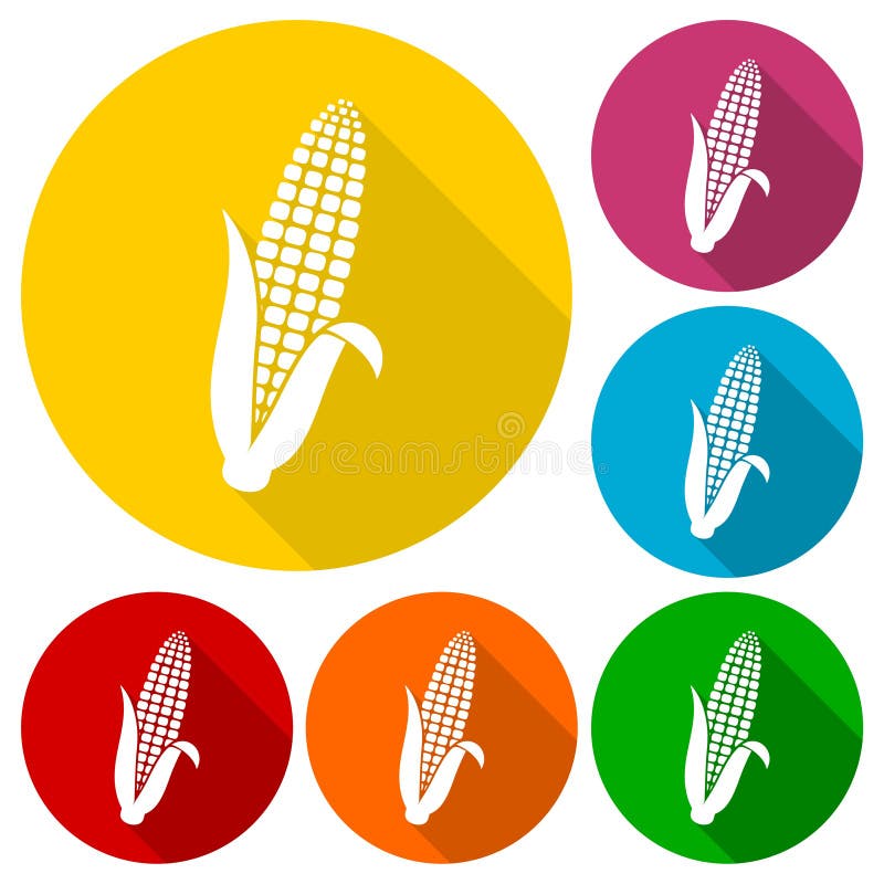 Corn symbol icon stock vector. Illustration of agriculture - 86480578