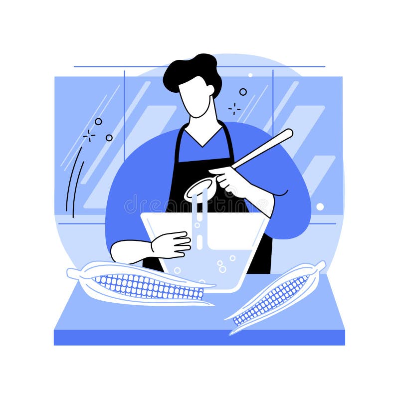 Corn Syrup Production Isolated Cartoon Vector Illustrations. Stock ...