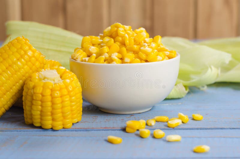 Corn on the table stock image. Image of kernel, fresh - 92810011