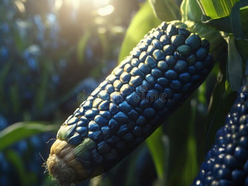 Corn on the tree branches stock illustration. Illustration of ...