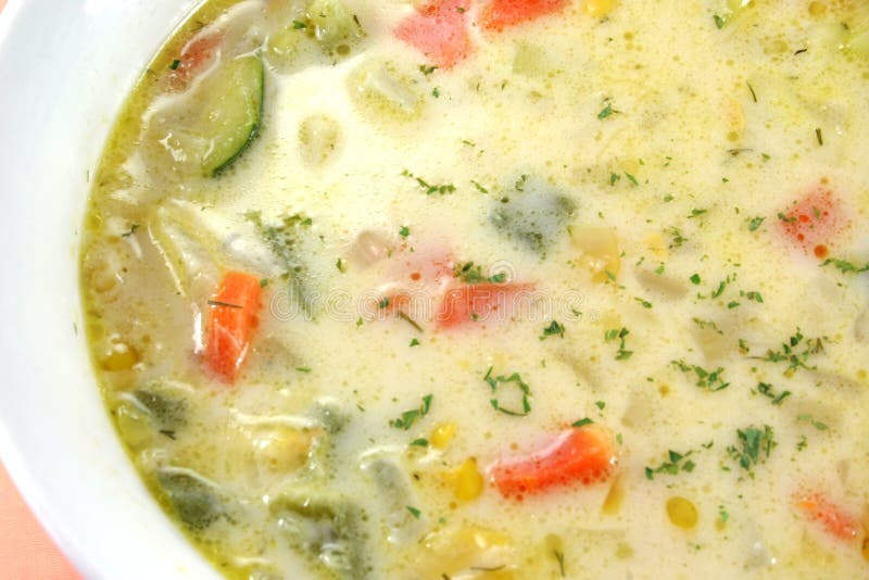 Corn Vegetable Chowder 2 stock photo. Image of starter - 2005362