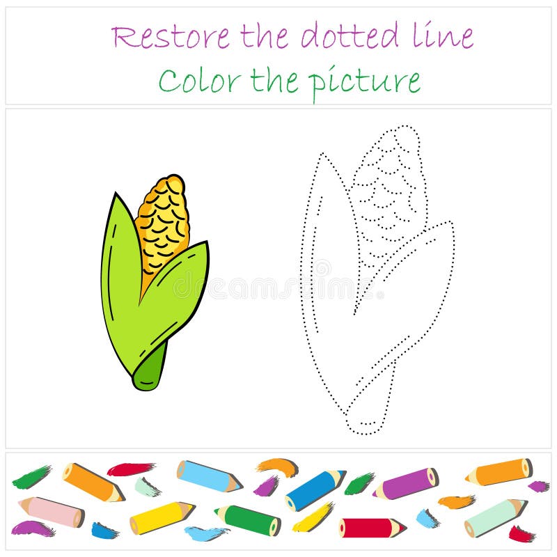 Corn Colouring Stock Illustrations – 130 Corn Colouring Stock ...