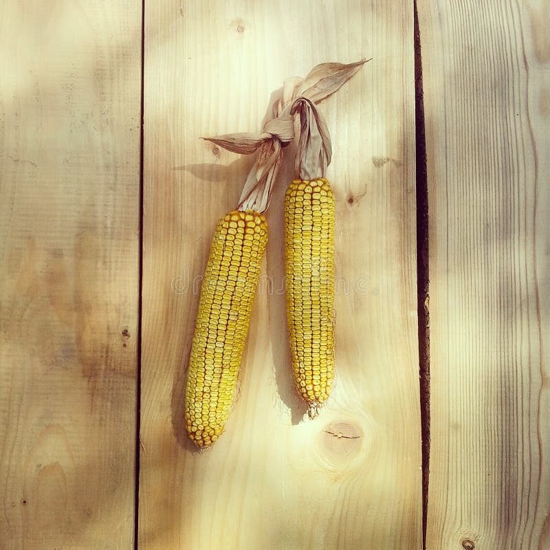 Corn stock photo. Image of corns, woodtable, vintage - 43076956