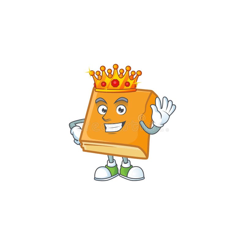 Cornbread in the Cartoon Character King Shape Stock Vector ...