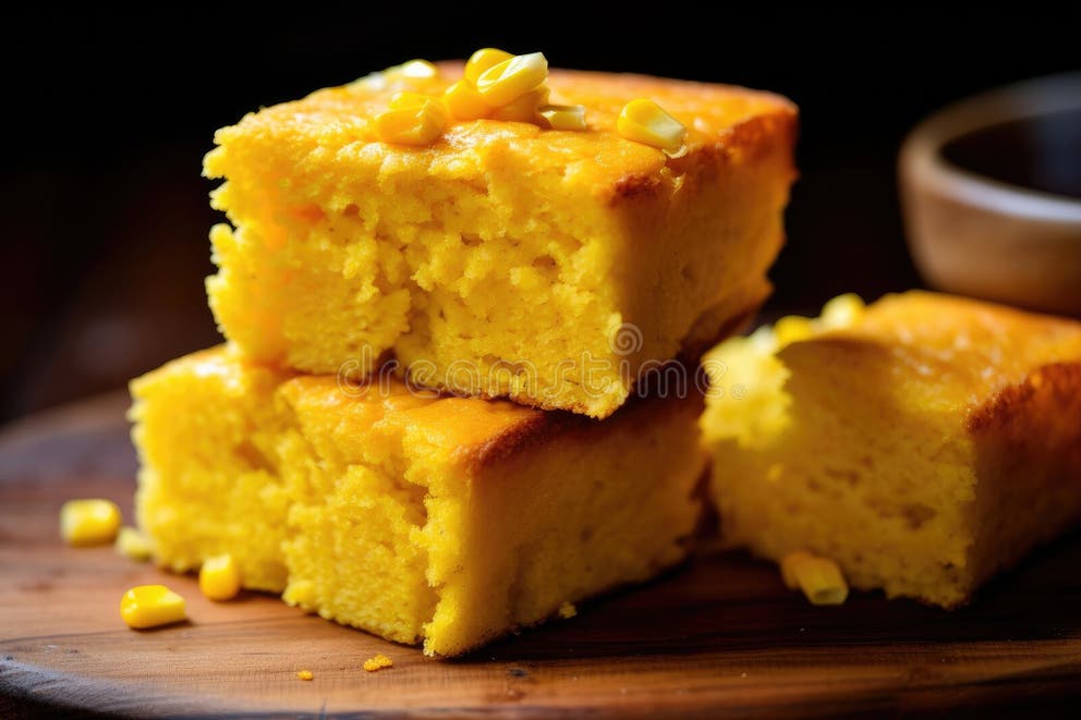 Cornbread, Fast Food. Generative AI Stock Illustration - Illustration ...
