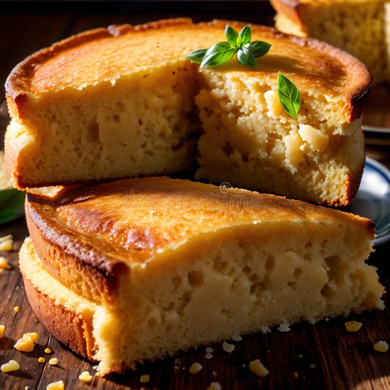 Cornbread Freshly Baked Bread, Food Staple for Meals Stock Illustration ...