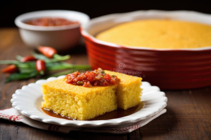 Cornbread Paired with a Bowl of Chili Stock Image - Image of delicious ...