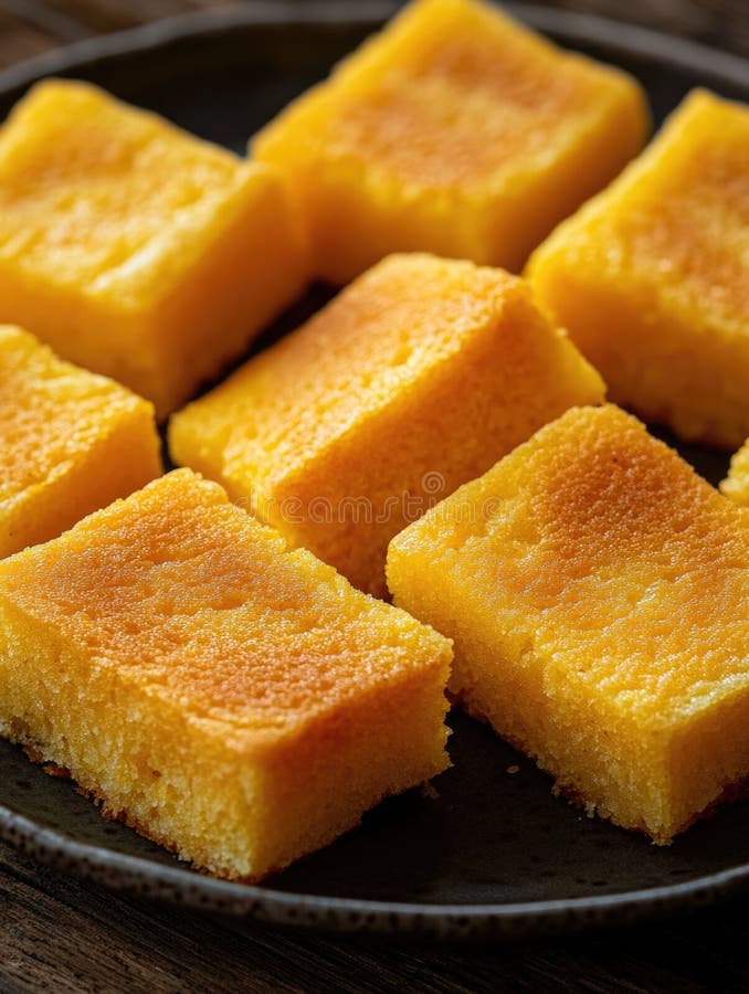 Cornbread pieces on table stock image. Image of sweet - 380140357