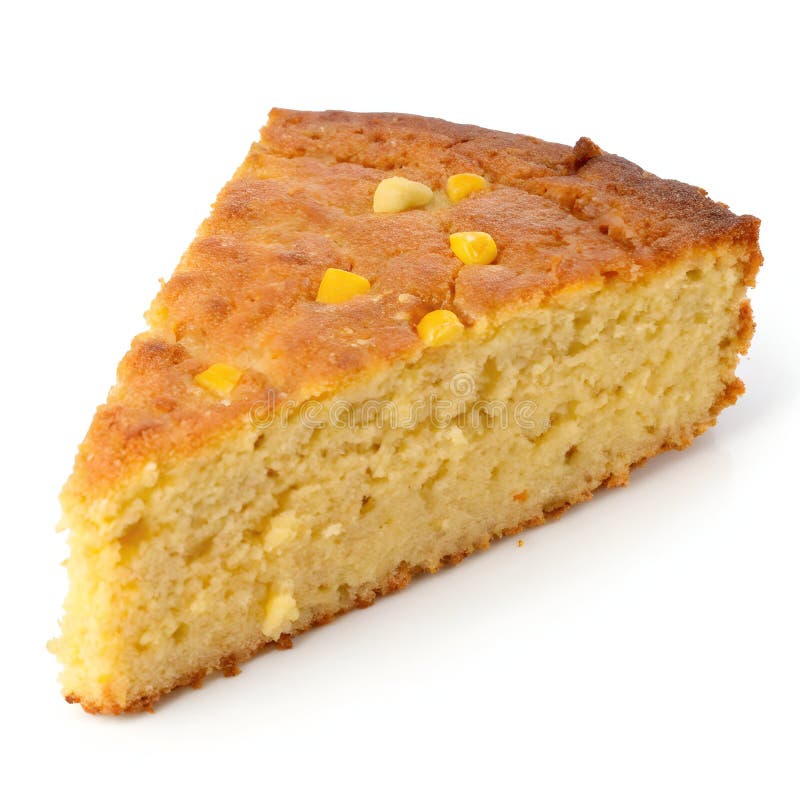 Cornbread Slice Isolated on Transparent Background Stock Illustration ...