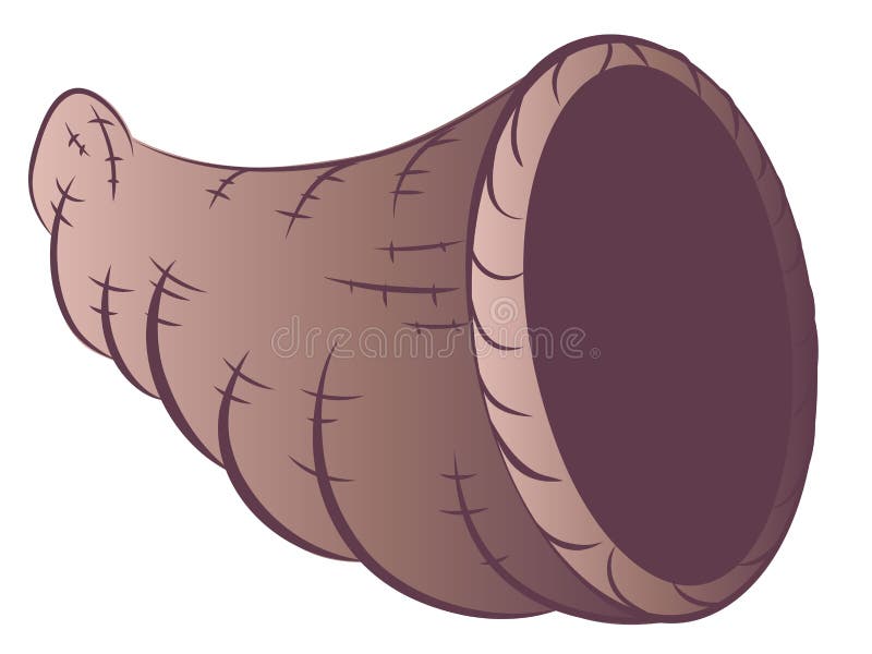 Corne D'abondance Vide De Bande Dessinée Illustration de Vecteur ...