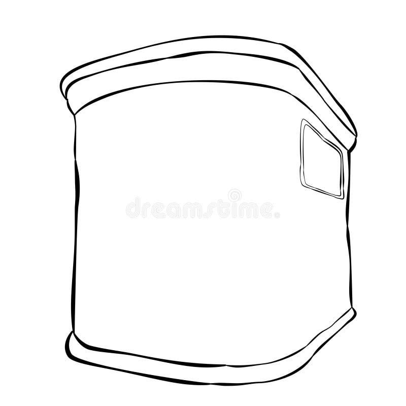 Corned Beef Can, Simple Vector Hand Draw Doodle Sketch at White Stock ...