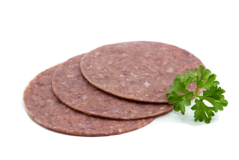 Corned Beef Isolated on White Background Stock Image - Image of single ...