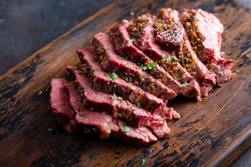 Corned Beef Traditional Irish Recipe for Saint Patricks Day Stock Image ...