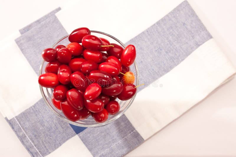 Cornelian cherries stock photo. Image of healthy, fresh - 11782530