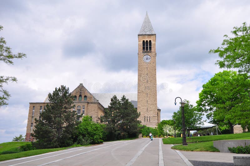 Cornell University Campus Building Editorial Image - Image of campus ...