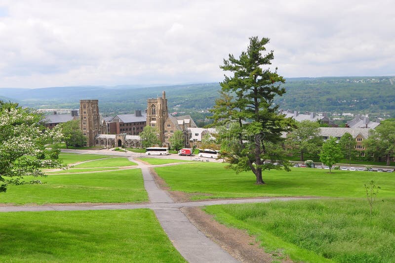 Cornell Campus landscape stock image. Image of good, college - 49129243