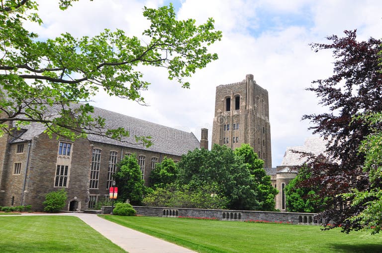 Cornell Campus landscape stock image. Image of grasslandn - 49484577