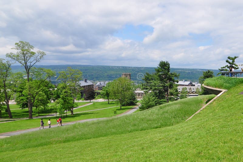 Cornell Campus landscape stock photo. Image of chimney - 49632188