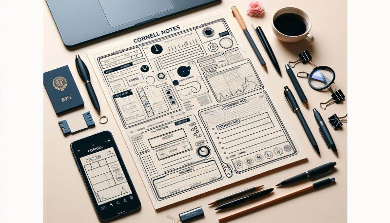 Cornell Notes Template a Printable Cornell Notes Template Wi Stock ...