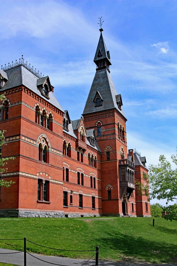 Cornell University, Sage Hall Stock Photo - Image of university, campus ...