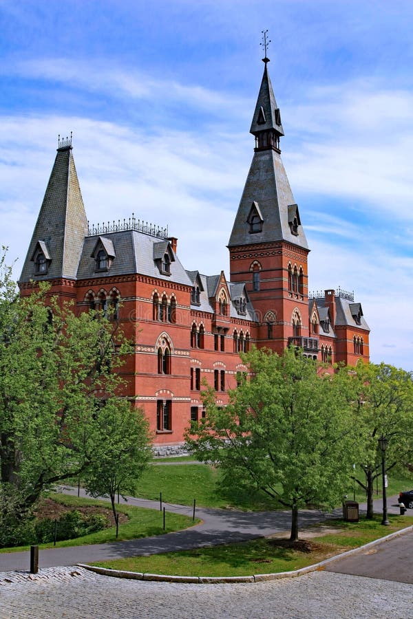 Cornell University, Sage Hall Stock Photo - Image of gothic, campus ...