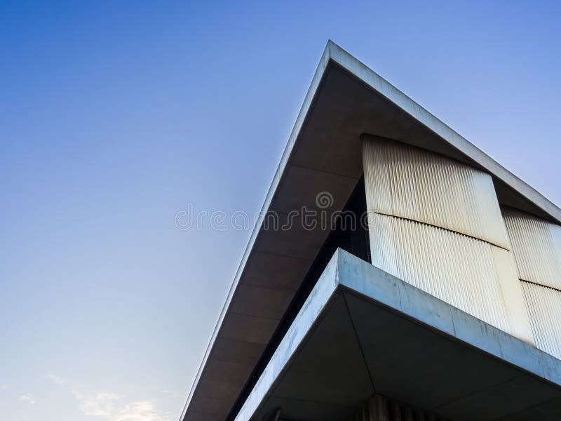 Corner of Acropolis Museum Modern Building in Athens, Greece Editorial ...