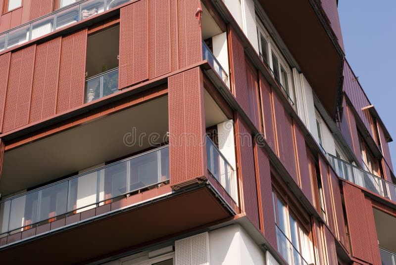 Corner balcony stock photo. Image of wall, apartment - 19499652