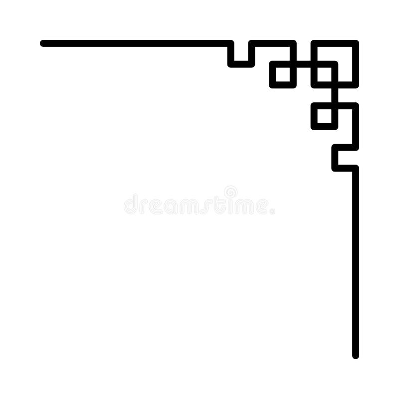 Chinese Dragon Corner Border Stock Illustrations – 84 Chinese Dragon ...