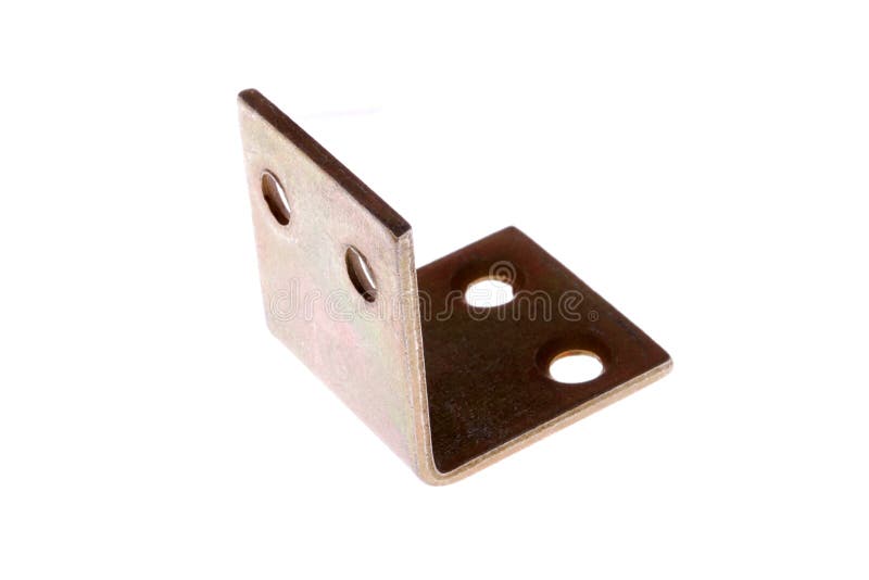 Corner bracket stock photo. Image of holes, bracket, hole - 8213370