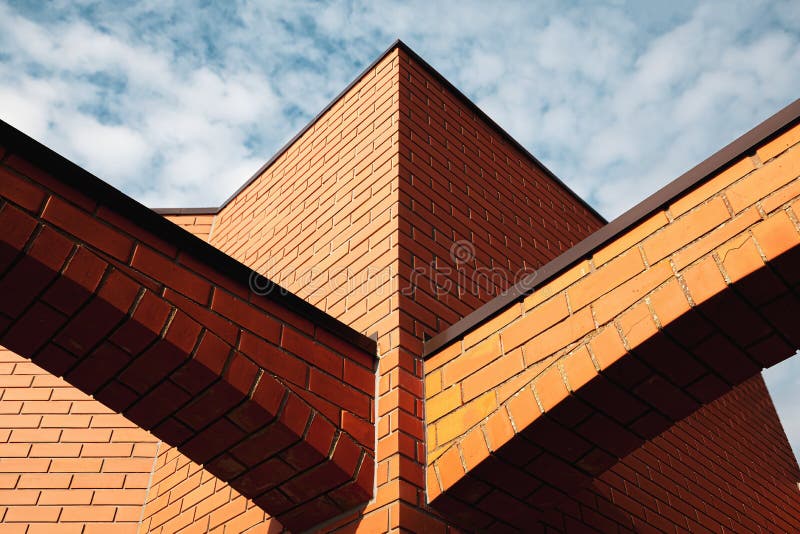 Corner of a brick building stock image. Image of corner - 192883449