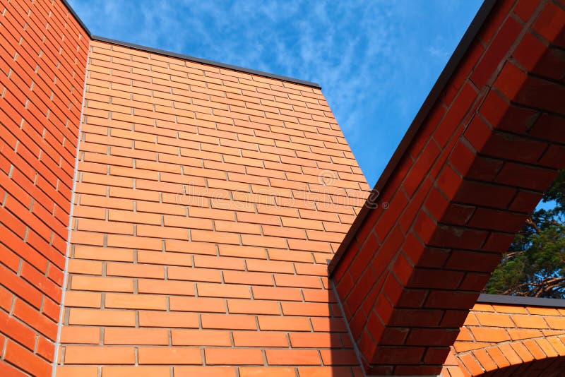Corner of a brick building stock photo. Image of wall - 192883454