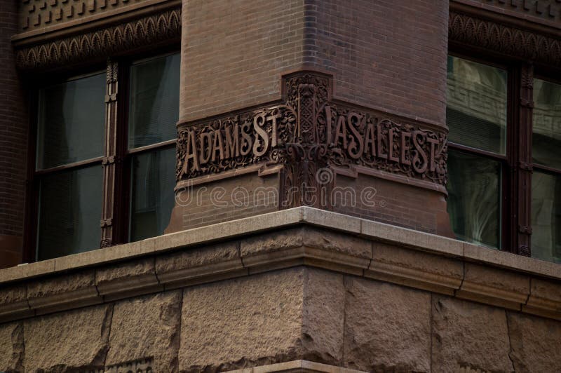 Corner of Building in Chicago Editorial Photo - Image of rookery ...