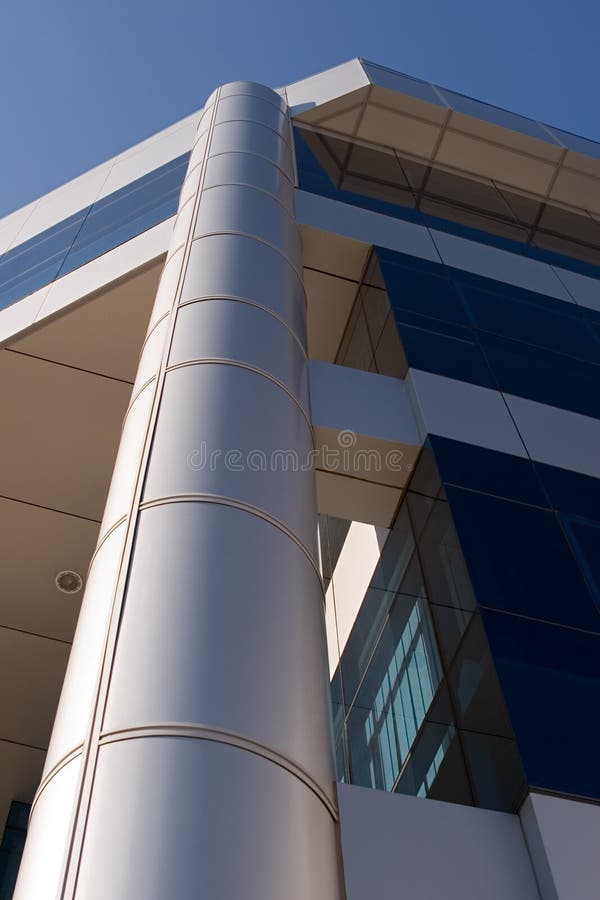Corner building column stock image. Image of high, modern - 1568695