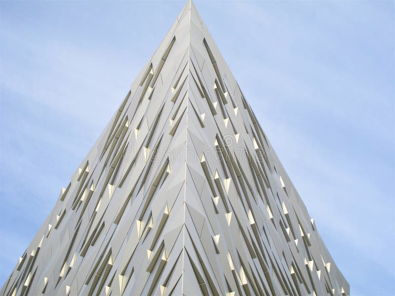 Pointed Corner of a Building Stock Image - Image of corner, graphic ...