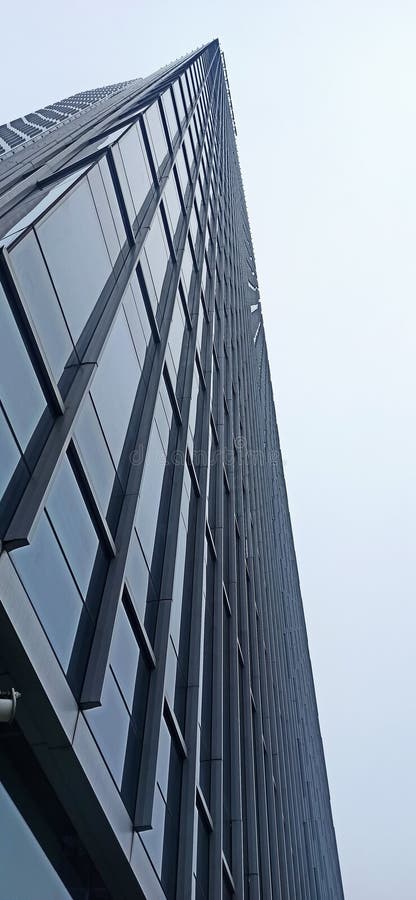 The corner of building stock image. Image of cloud, office - 276966699