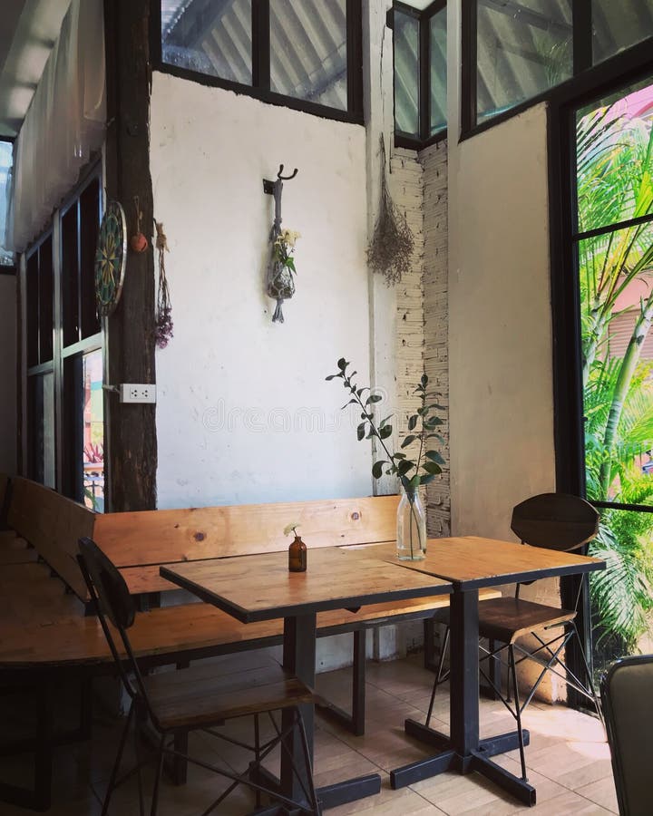 The corner cafe room stock photo. Image of decorations - 110043082